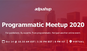 AdPushup Programmatic Meetup 2020
